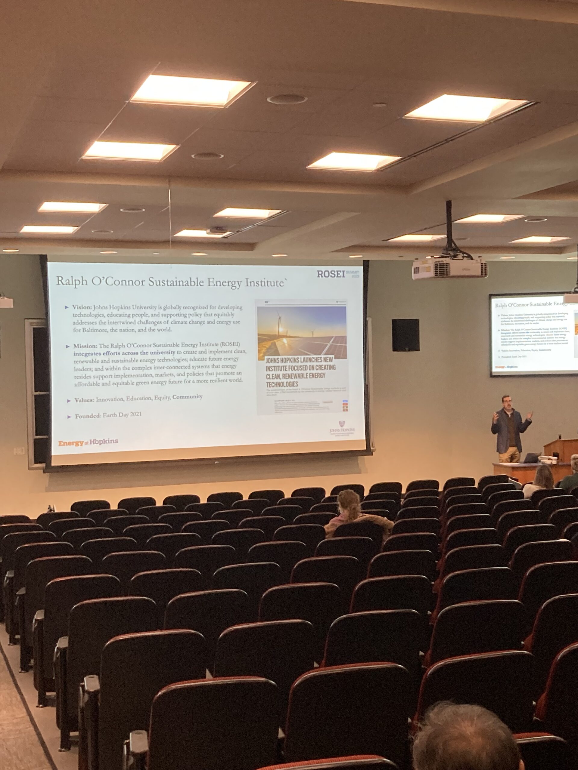 ROSEI Hosts Inaugural Summit for Sustainable Energy Research at Hopkins - Johns Hopkins - Ralph ...